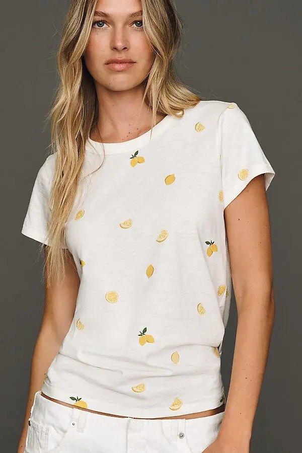 Rag & Bone Cotton Prted Tee