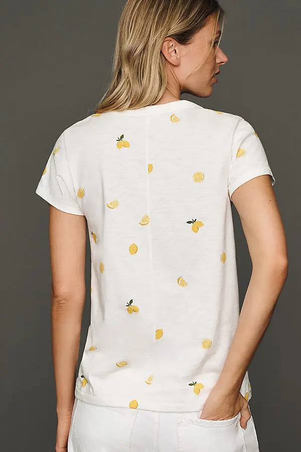 Rag & Bone Cotton Prted Tee