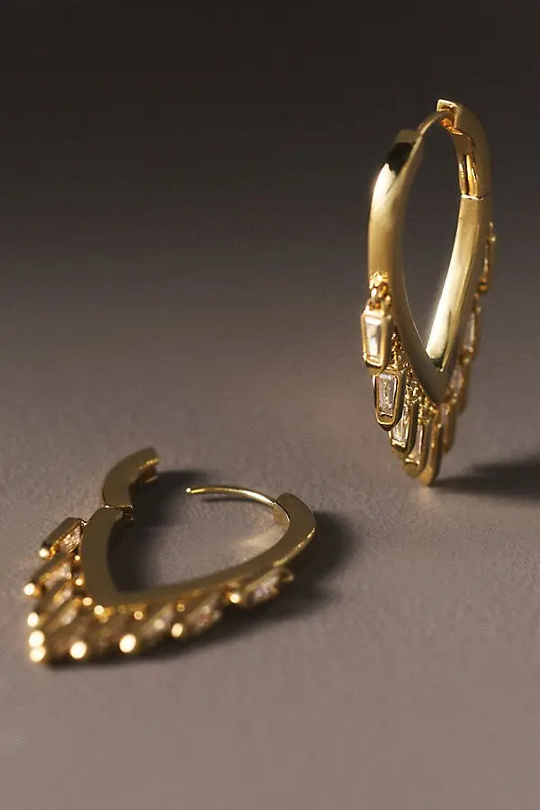 Nadri Sunny Small Shaky Hoop Earrgs - Gold