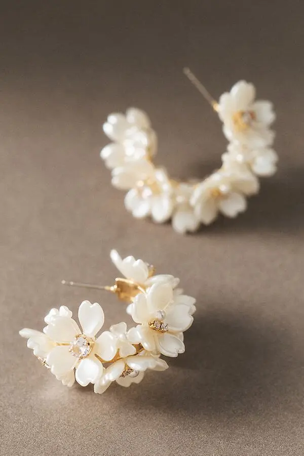 OLIVE & PIPER Fiona Hoop Earrgs - Gold