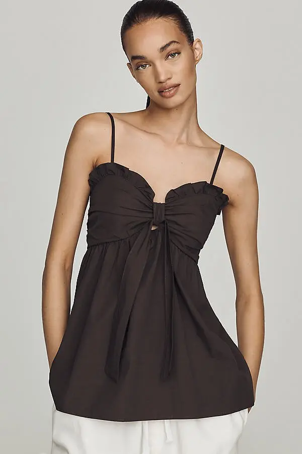 Maeve Cotton Ruffle Cami