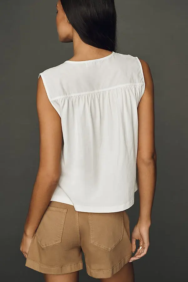 NATION LOS ANGELES Cotton Gauze Sleeveless Top