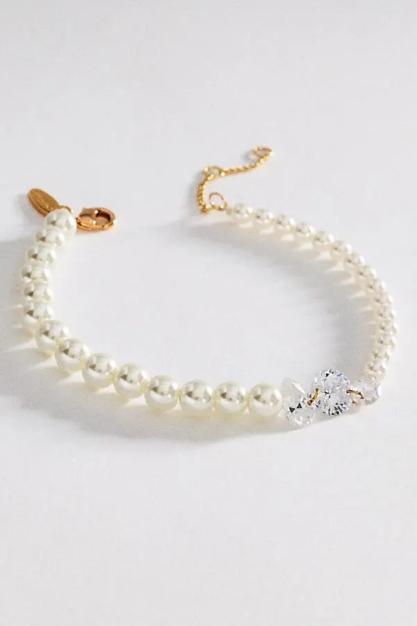 Anthropologie Mixed Beaded Bracelet - Neutral