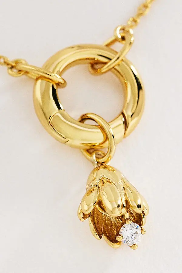 LOCAL ECLECTIC Birth Flower Charm Necklace - April