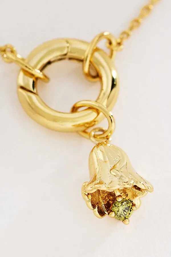 LOCAL ECLECTIC Birth Flower Charm Necklace - August