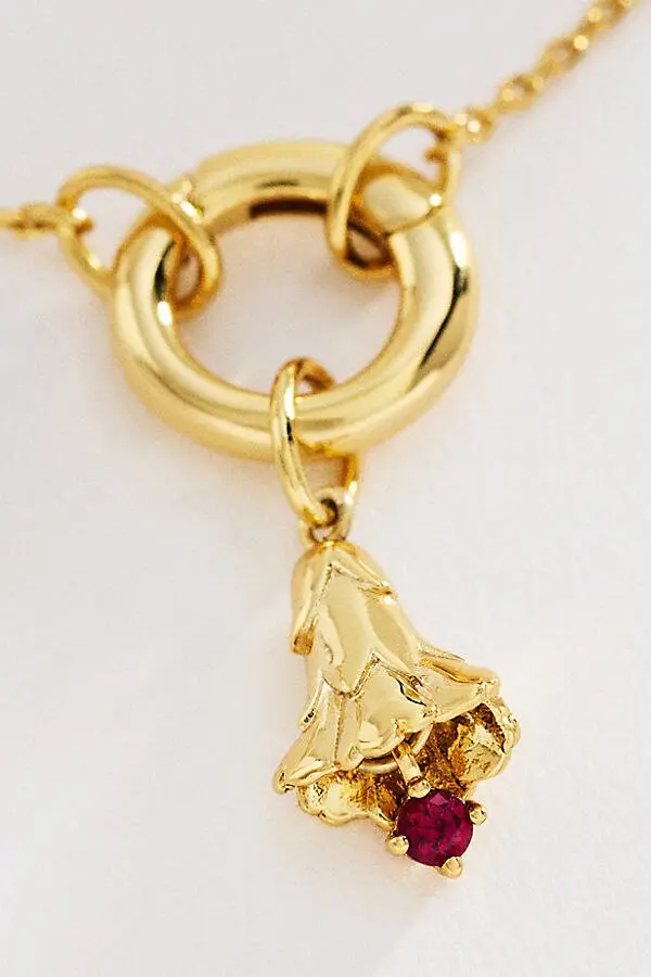 LOCAL ECLECTIC Birth Flower Charm Necklace - January