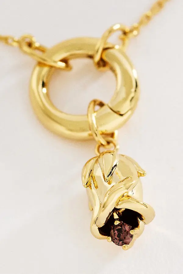 LOCAL ECLECTIC Birth Flower Charm Necklace - June