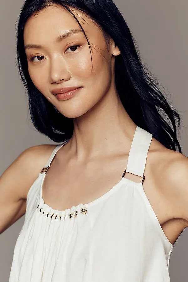 Anthropologie Embellished Bubble Top