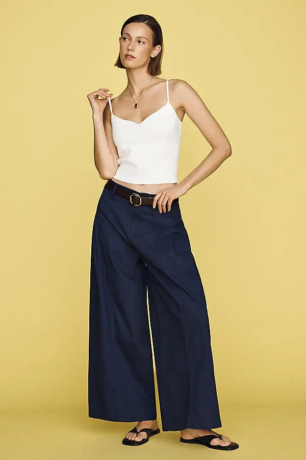 Maeve Sweetheart Neckline Tank Top - Ivory