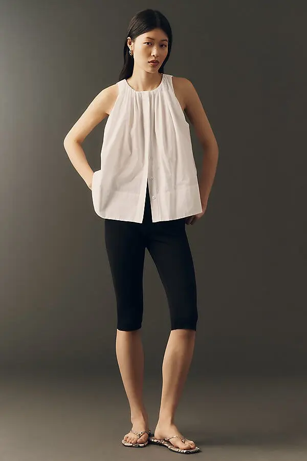 Anthropologie Cotton Sleeveless Swing Top