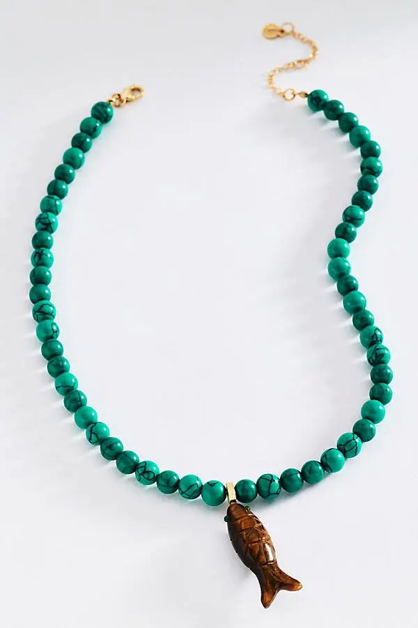 Baublebar Fish Out Of Water Necklace - Turquoise