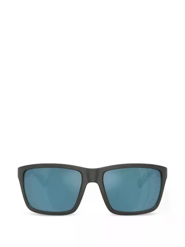 Burberry Check Pattern Square Frame Sunglasses - Grey