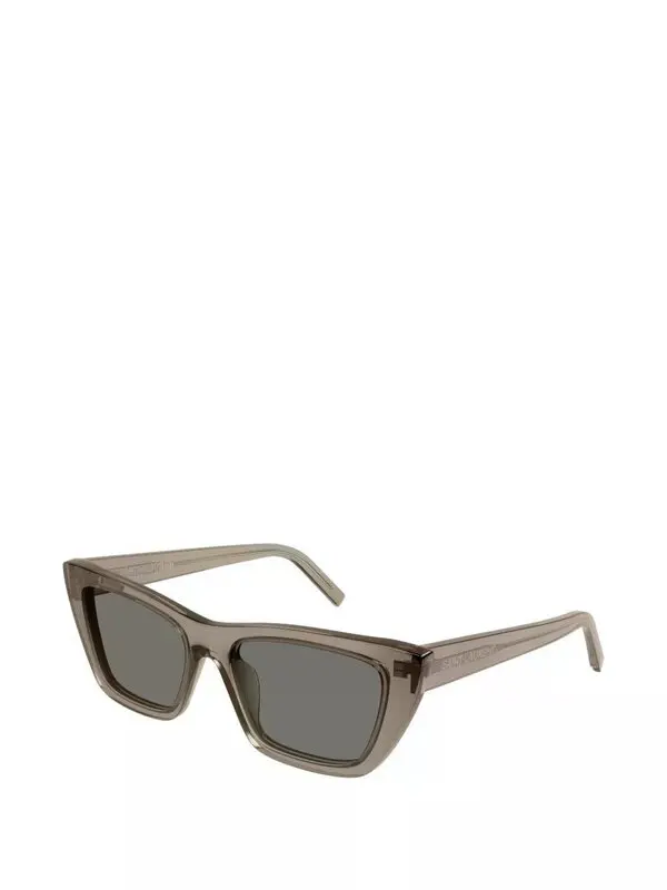 Saint Laurent Mica Square-frame Sunglasses - Grey
