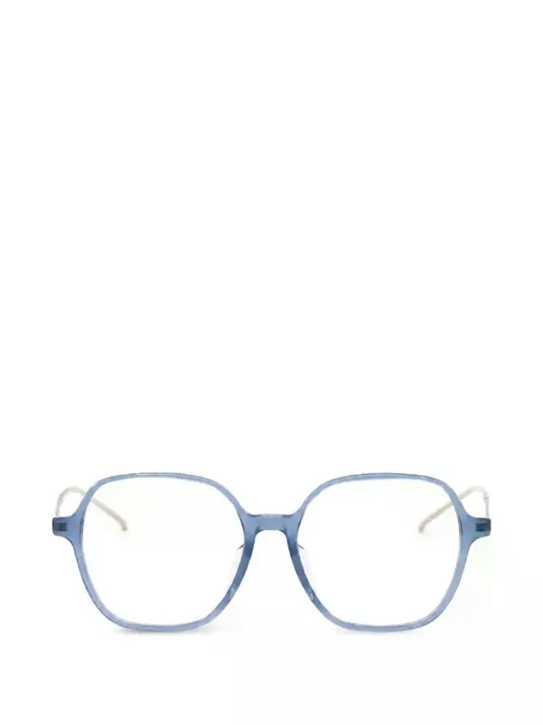 JIMMY CHOO Glitter-embellished Square-frame Glasses - Blue