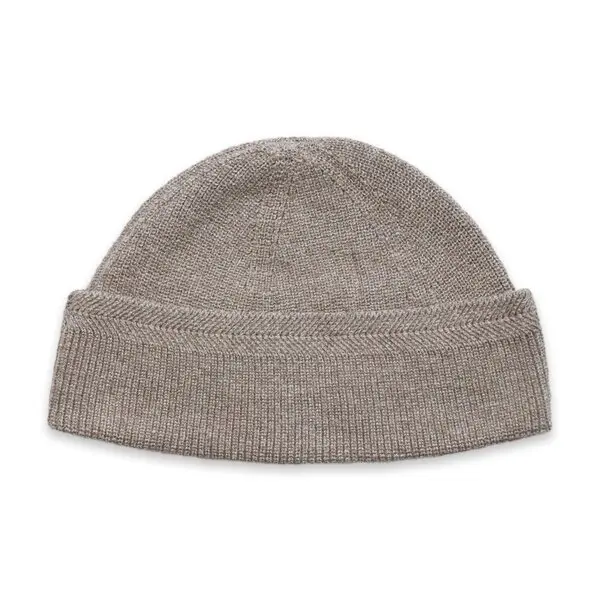 PAUL JAMES KNITWEAR Lightweight Cotton Foweey Fisherman Beanie - Brown