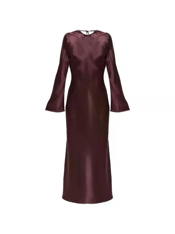 BY MALENE BIRGER Maxi Dress With Petal Appliqués - Brown