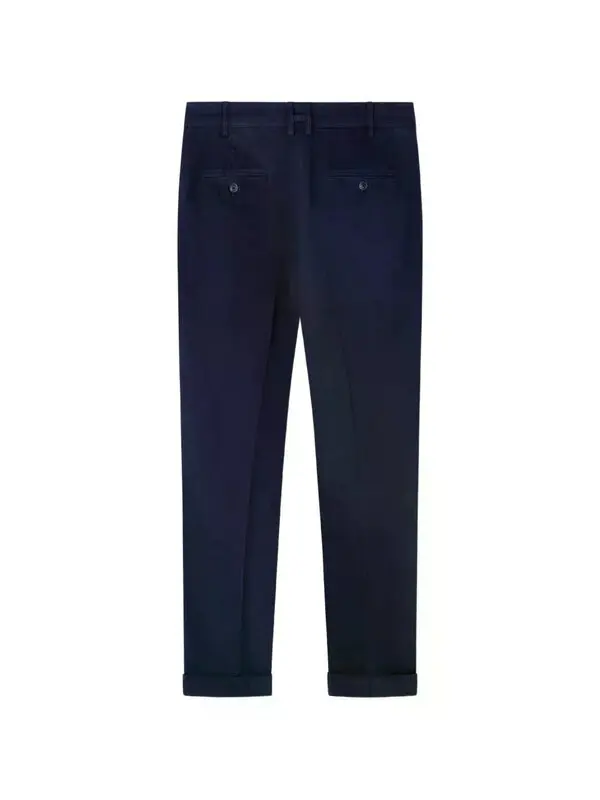 HACKETT LONDON Fulham Pleated Cotton Trousers