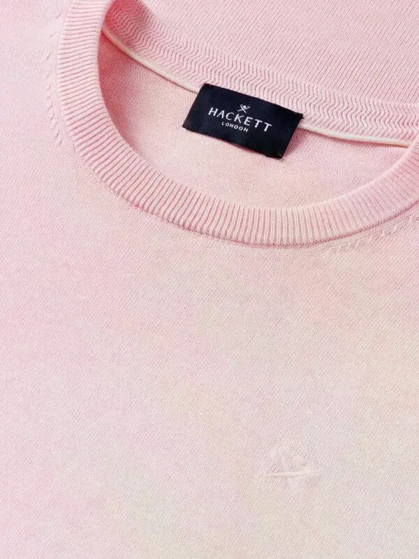 HACKETT LONDON Embroidered Crew-neck Long-sleeve T-shirt