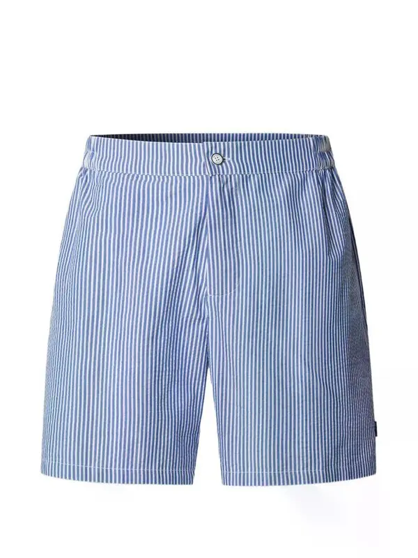 HACKETT LONDON Striped Seersucker Swim Shorts