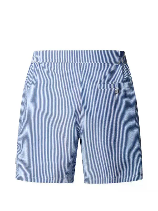 HACKETT LONDON Striped Seersucker Swim Shorts