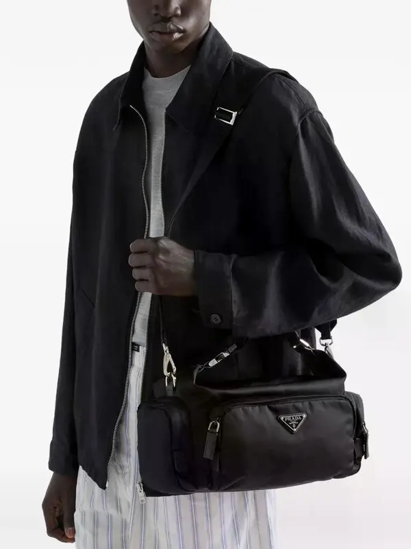 Prada Re-nylon And Saffiano-leather Shoulder Bag