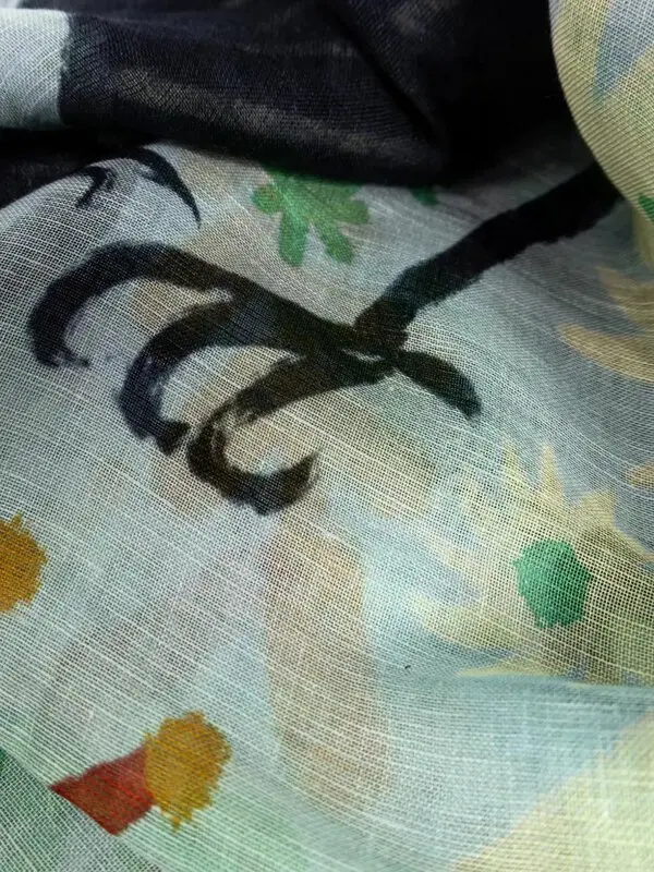 Etro X Tabby Booth Frayed Scarf