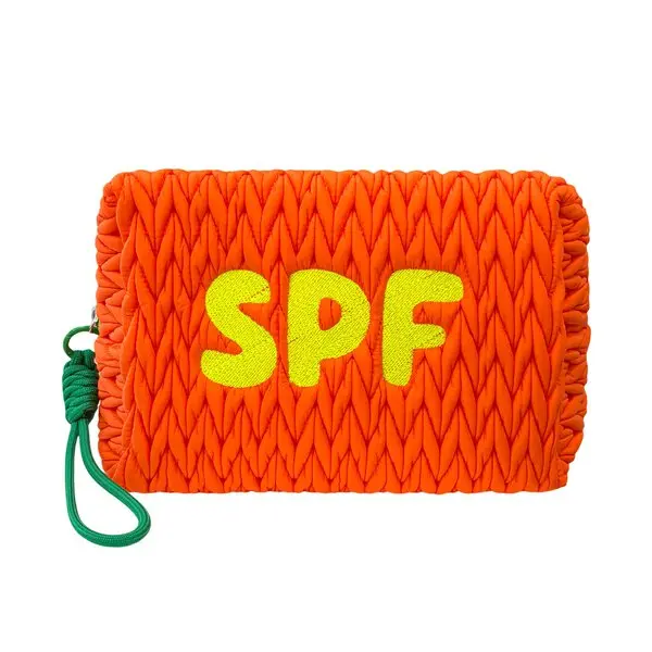 LILLY LOVES Quilted Puffy Travel Bag - Orange