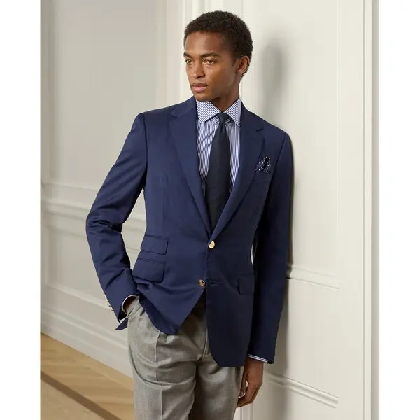 Ralph Lauren Gregory Hand-tailored Wool Serge Blazer