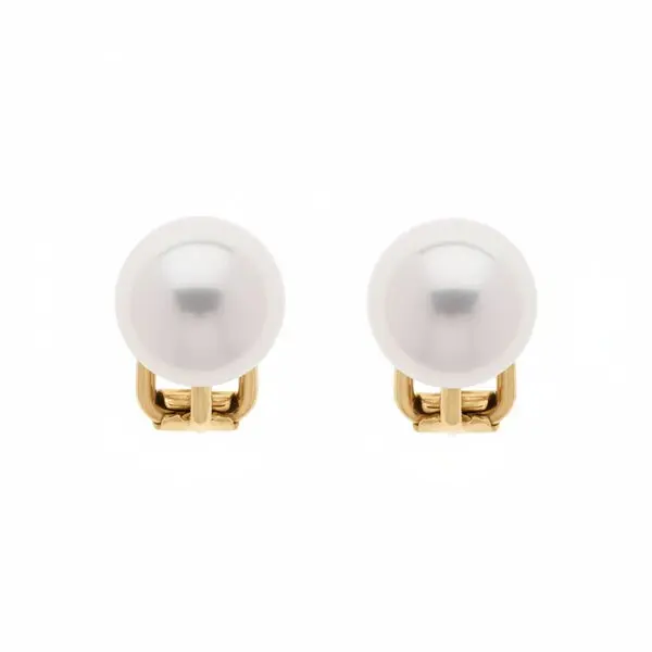 EMMA HOLLAND JEWELLERY Gold Plated Pearl Clip-on Earrings - Pink