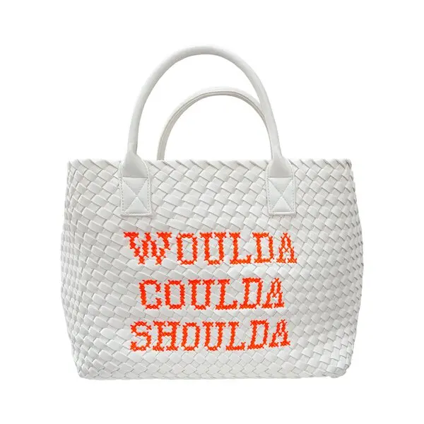 LILLY LOVES Vegan Woulda Shoulda Coulda Handbag - White