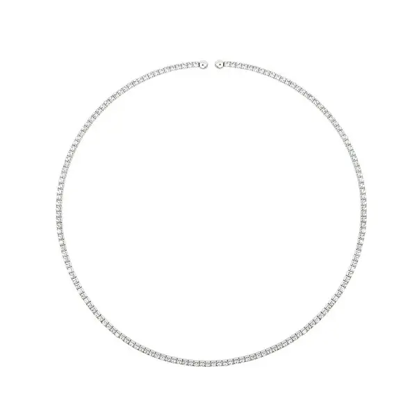 TALITA LONDON Inner Light Choker With Cubic Zirconia - Silver