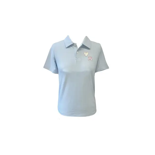 Anna Sui Patch Polo Tee - Blue