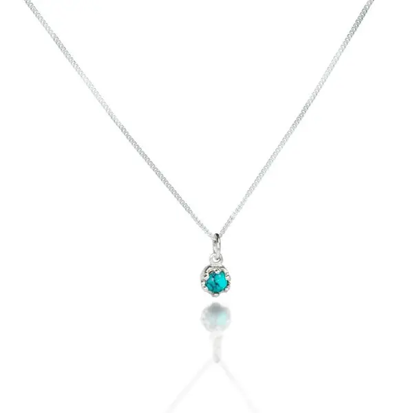 THE JEWELLERY STORE LONDON Blue / Silver Celestial Tiara Charm With Turquoise In Sterling Silver - Blue/silver