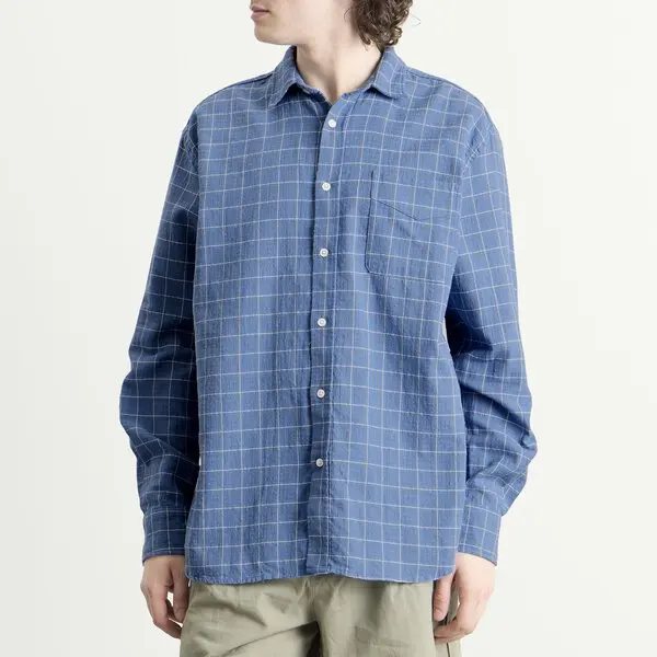 FORET Scout Loose Weave Check Shirt