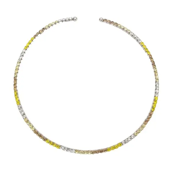 TALITA LONDON Inner Light Choker Silver Champagne - Gold