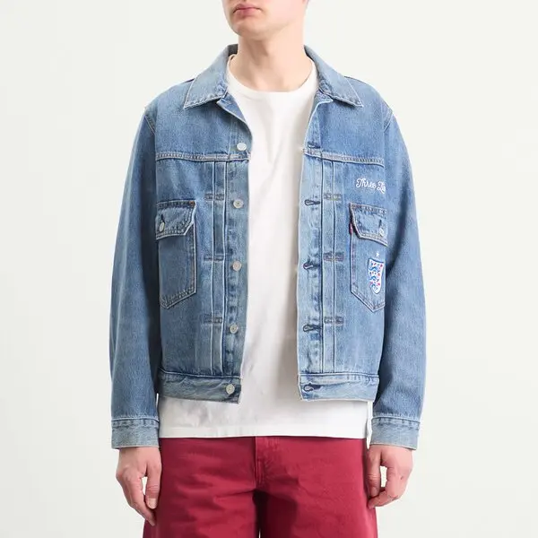 LEVI'S Type Ii Denim Jacket With England Embroidery