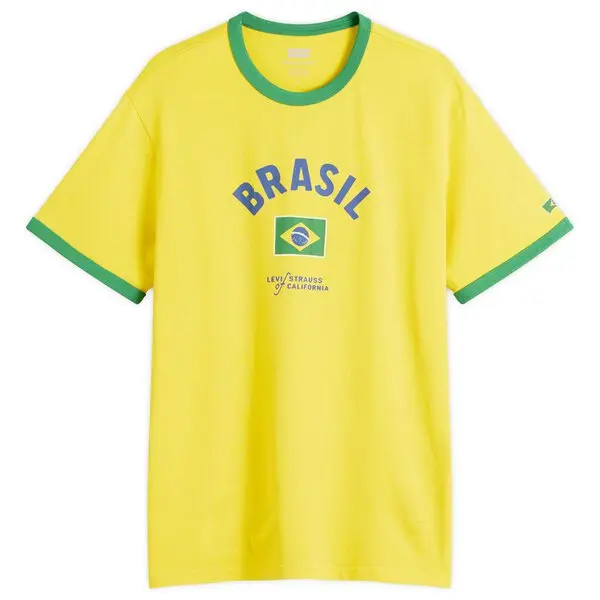 LEVI'S Brasil Retro Ringer T-shirt - Yellow