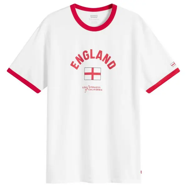 LEVI'S England Retro Ringer T-shirt - White