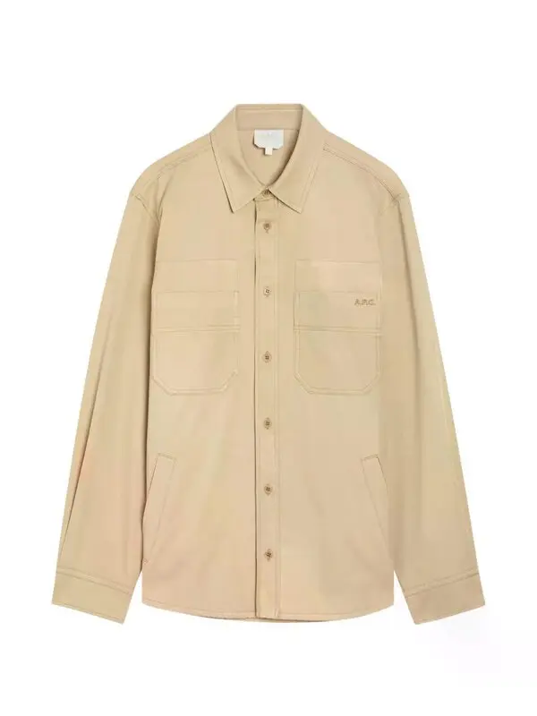 A.p.c. Logo-embroidered Chest-pocket Jacket