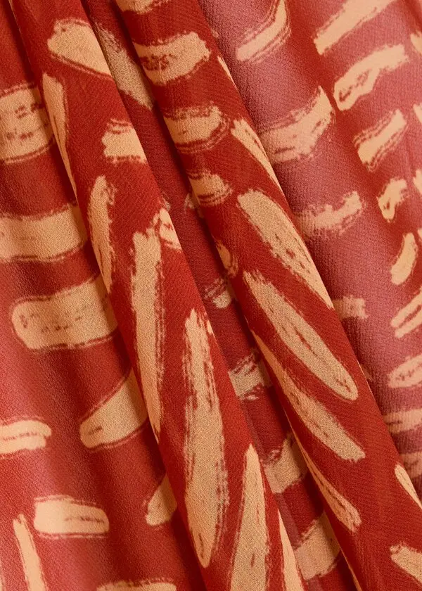 Johanna Ortiz Sensory Tapestry Patterned Georgette Maxi Kaftan Dress