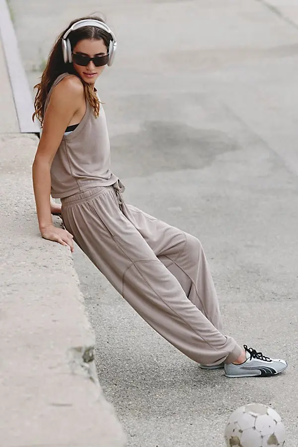 Free People One Ten Cupro Harem Set - Fzil