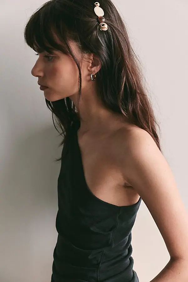 Free People We The Free One-shoulder Top - Black