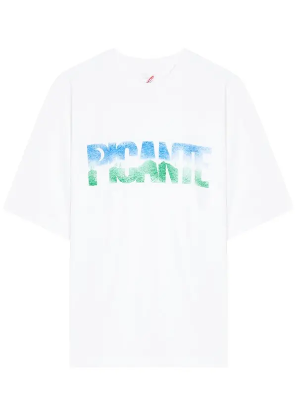 PICANTE Peace Printed Cotton T-shirt - White