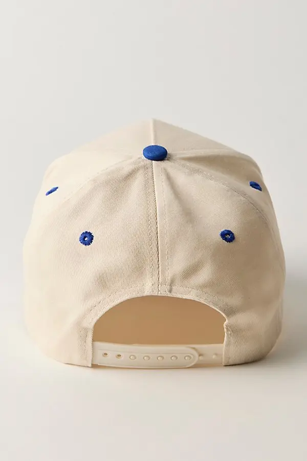 Free People Courtly Colorblock Snapback Hat - Yellow/blue Colorblock