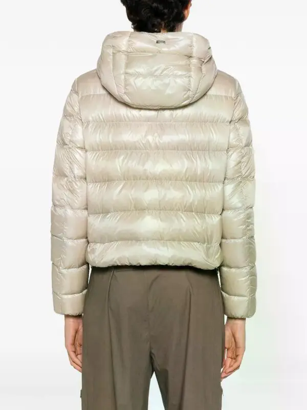 Herno Hooded Quilted Jacket - Neutrals