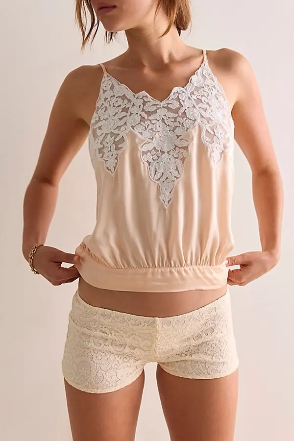 MOTEL ROCKS Lace Micro Shorts
