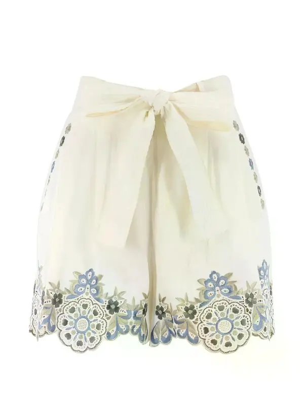 CHRISTY LYNN Charlize Embroidered Shorts