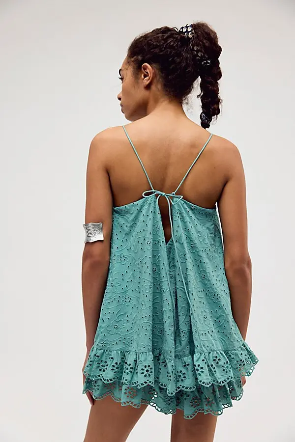 Free People Joy Ride Romper - Aqua
