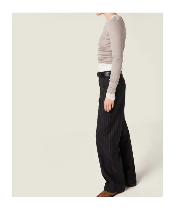 Miu Miu Pinstriped Trousers