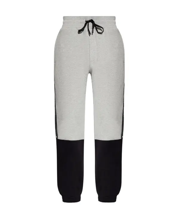 Versace Two-tone Drawstring Track Pants - Gray